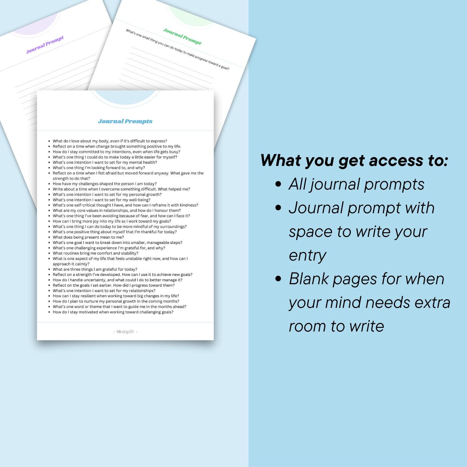 367 Journal Prompts Printable Journal Prompts for Everyday Digital ...