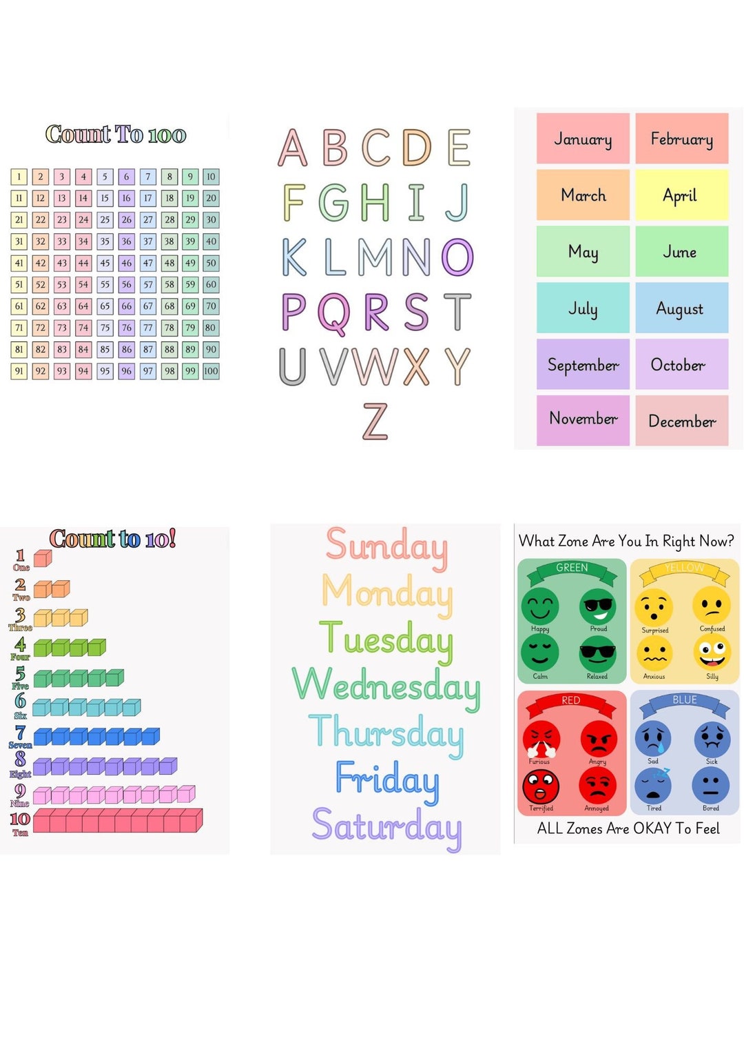 Colourful Classroom Essentials Bundle - Etsy