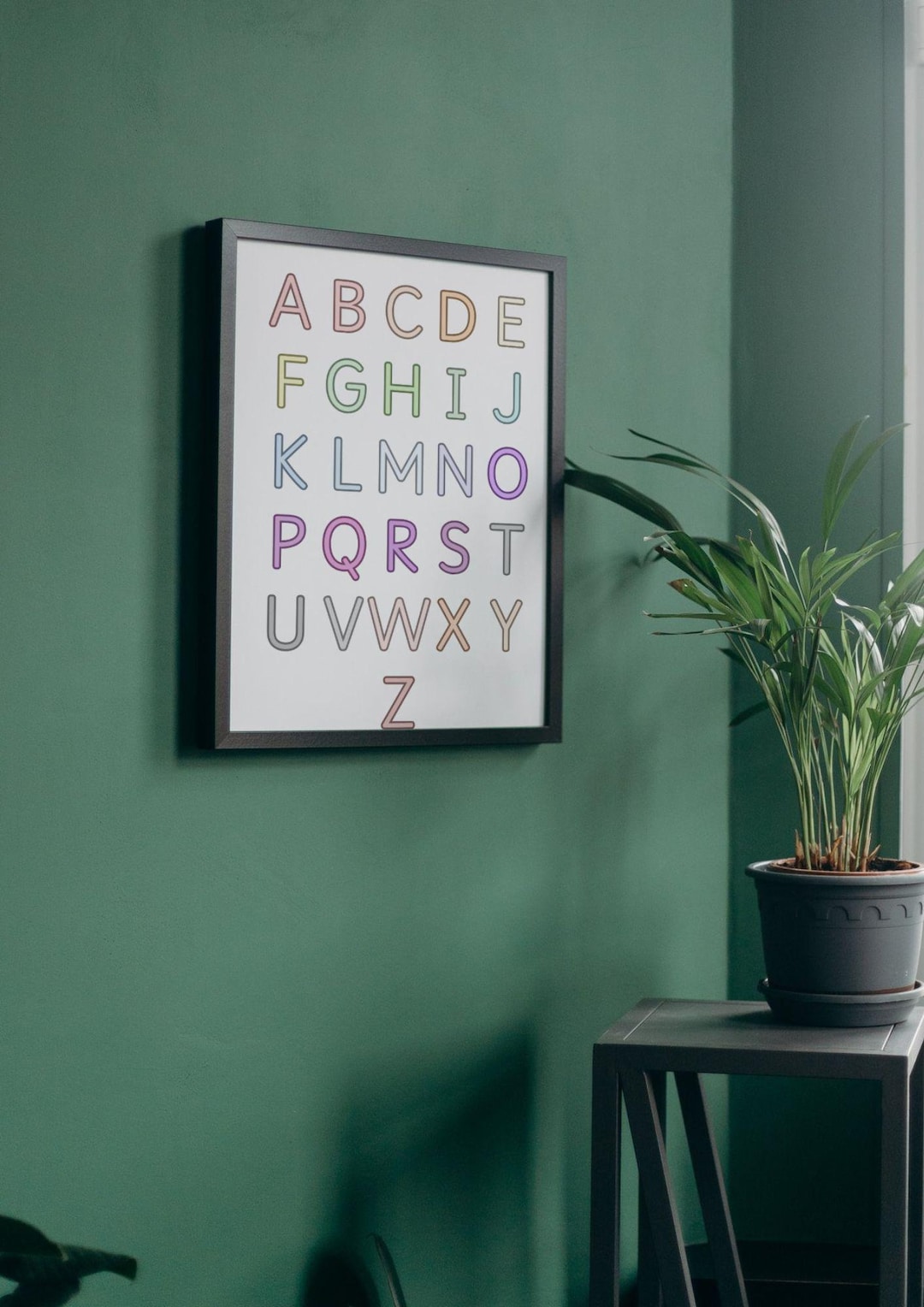 Clear and Colourful Alphabet Poster - Etsy