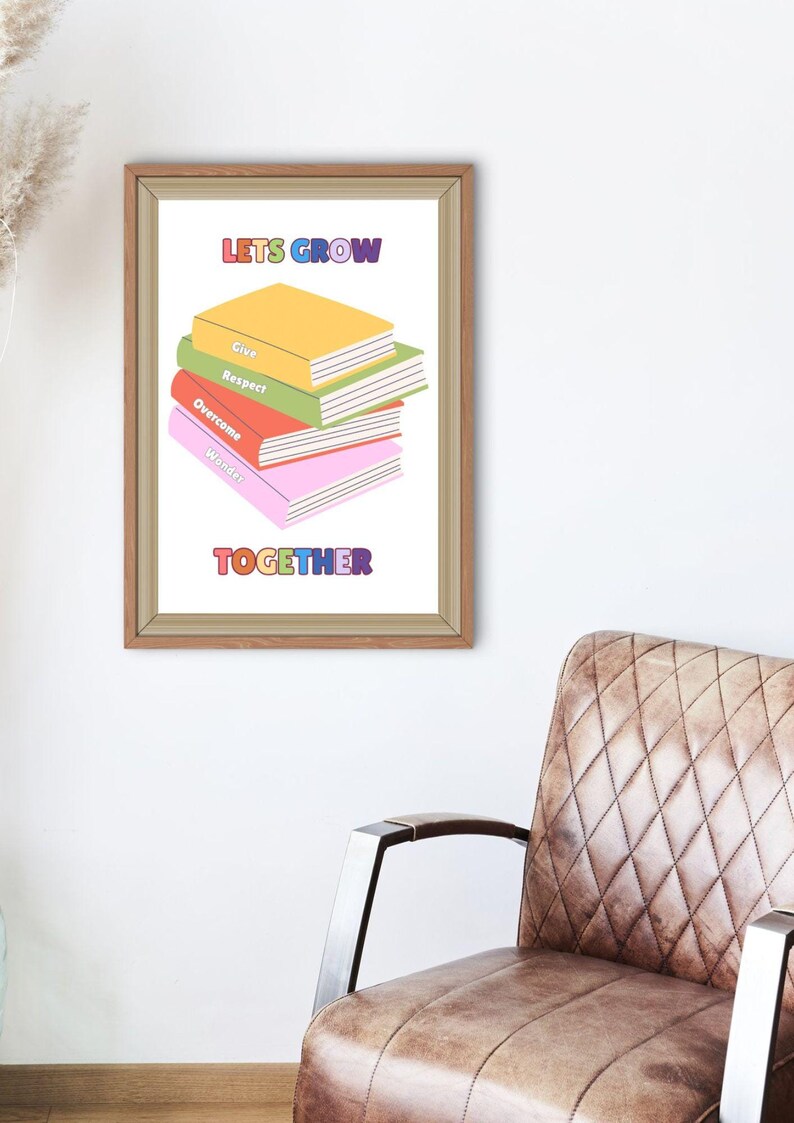 Lets Grow Together - Classroom Poster - Etsy UK
