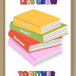 Lets Grow Together - Classroom Poster - Etsy UK