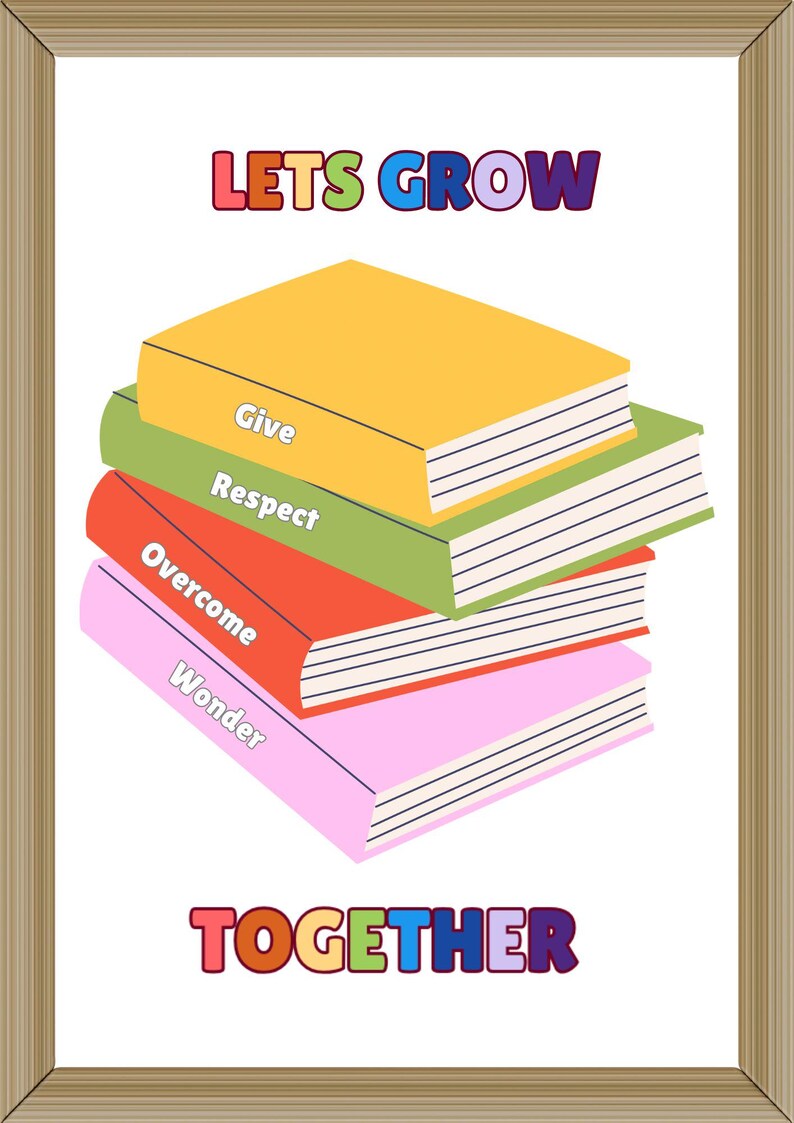 Lets Grow Together - Classroom Poster - Etsy UK