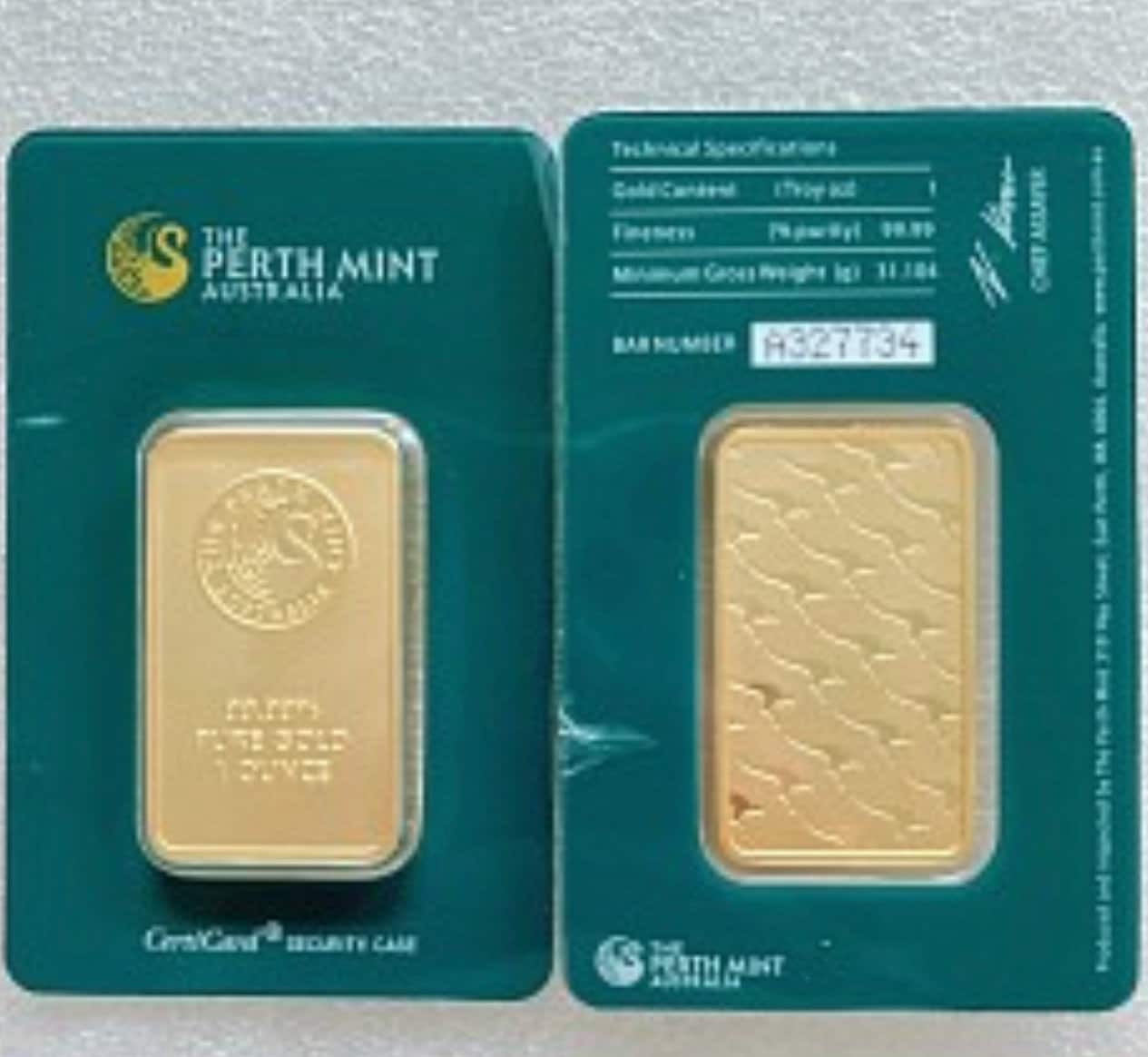 1 Ounce Gold Bar High Quality Gold Plated Bar Sealed - Etsy