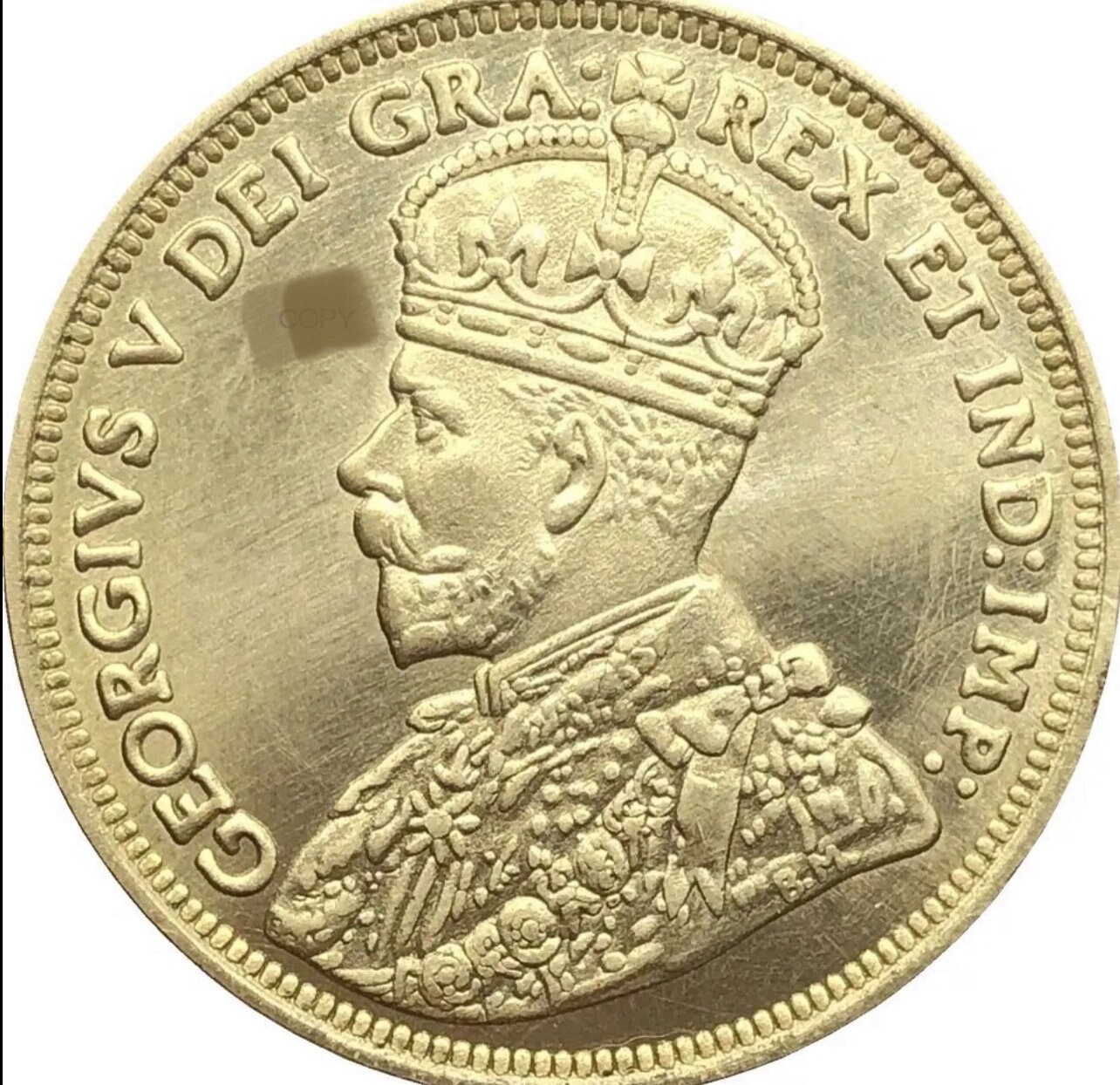 1912 Georgivs Gold High Quality Gold Plated Coin - Etsy UK