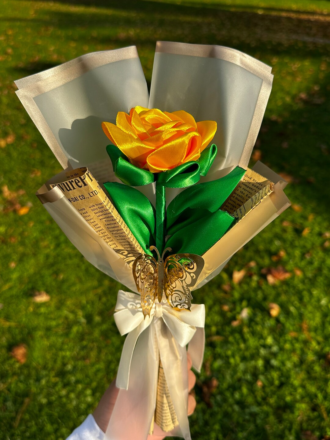 Yellow Eternal Rose - Etsy