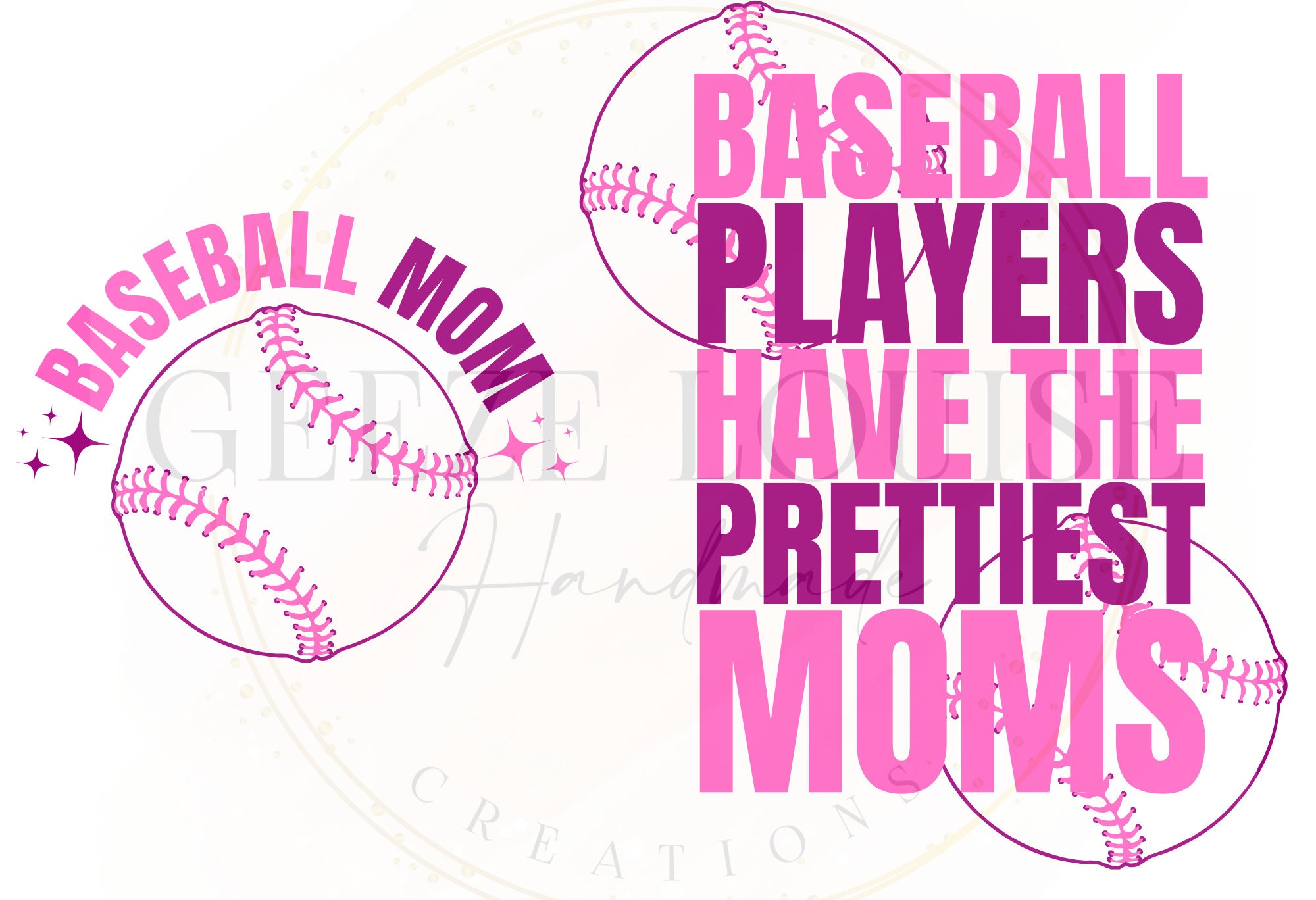 Baseball Players Have the Prettiest Moms | Baseball Mom | PNG FILES - Etsy
