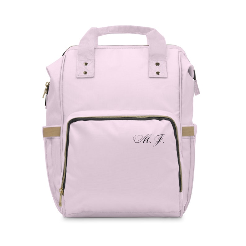 Light Pink Diaper Backpack Personalized With Baby/mom Initials ...