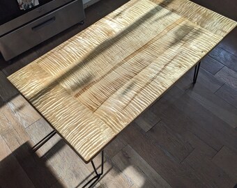 Spalted Maple Herringbone Coffee Table - Etsy