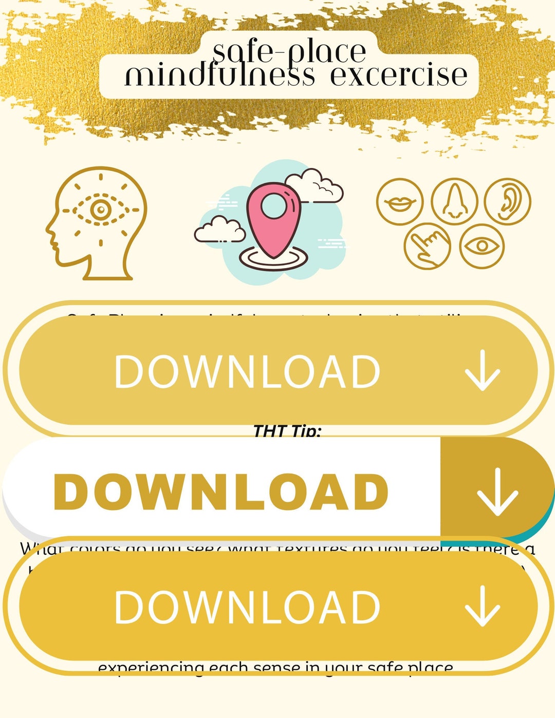 Mindfulness: Safe Place Technique - Etsy