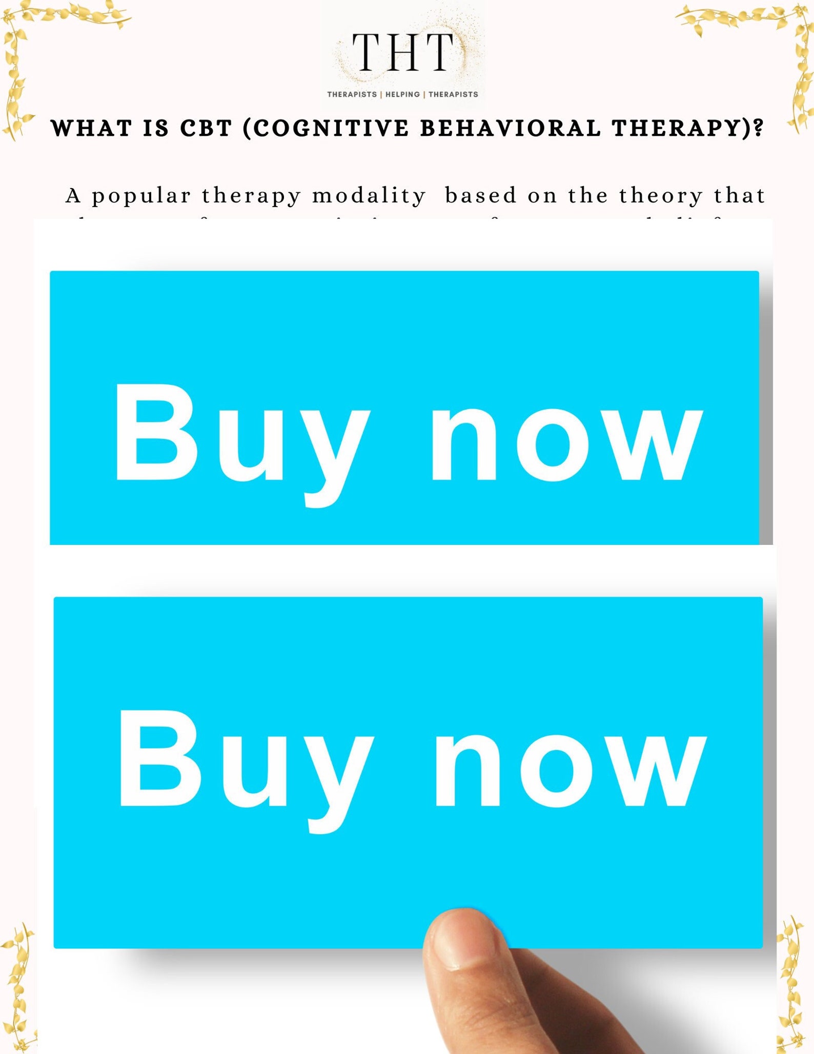 CBT 101 Worksheet Packet, What is CBT and What Are Cognitive ...