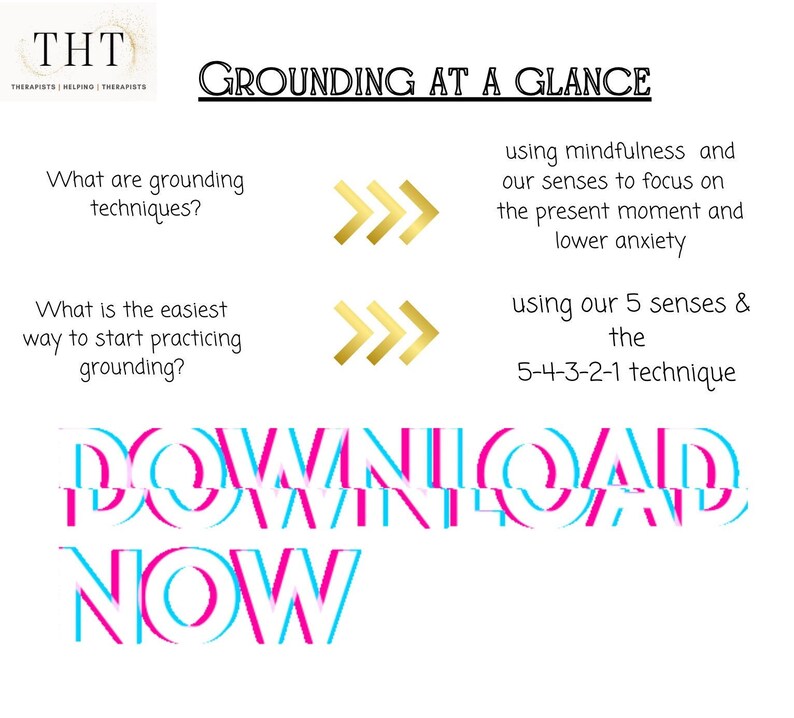 GROUNDING SKILLS at a GLANCE - Etsy