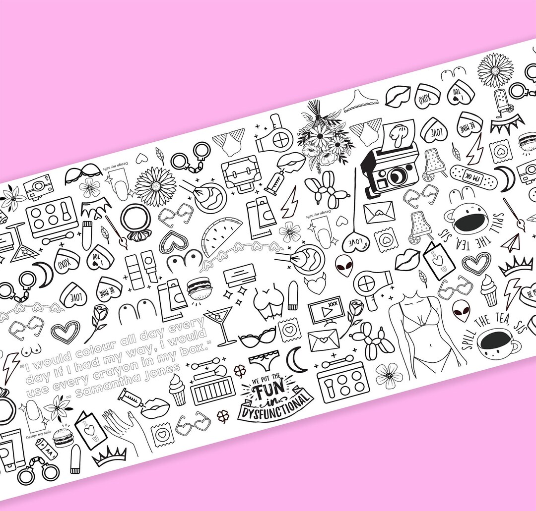 Hens Party/girls Night in Table Runner XL 140cm Adults Only Waterproof ...