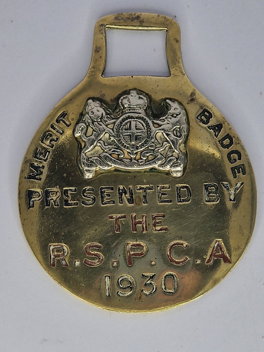 Antique Horse Brass RSPCA Merit Badge 1930 - Etsy