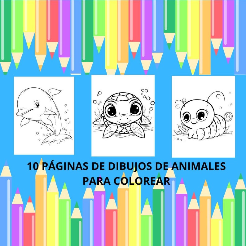 10 Printable Animal Coloring Pages, Downloadable Animated Animal ...