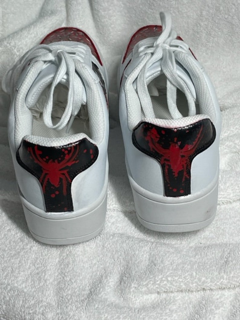 Custom Hand Painted Spider-man Shoes - Etsy