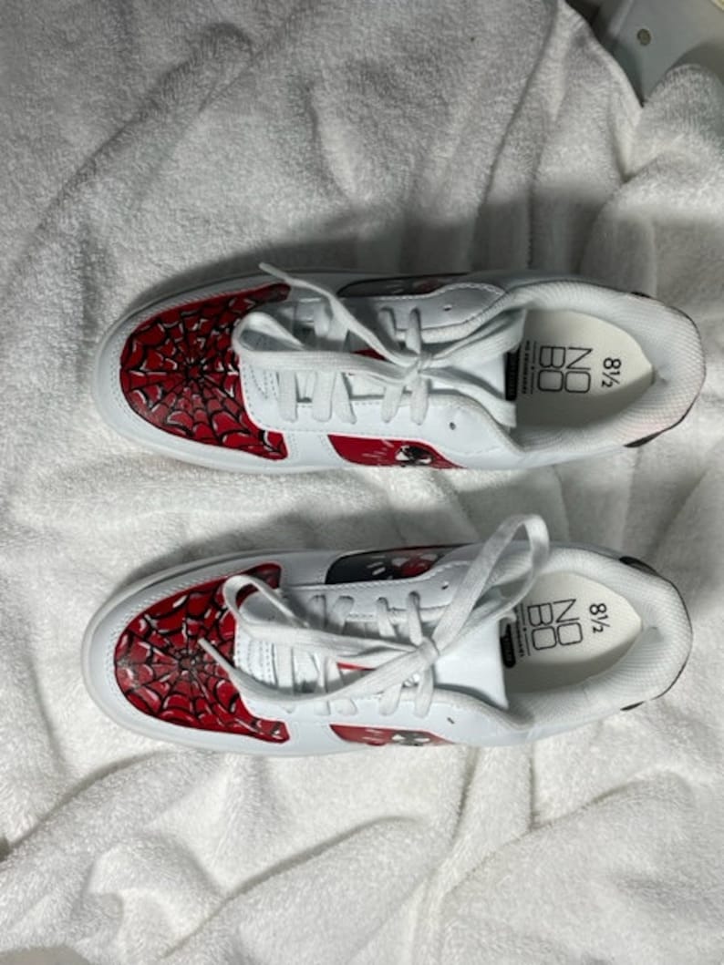 Custom Hand Painted Spider-man Shoes - Etsy