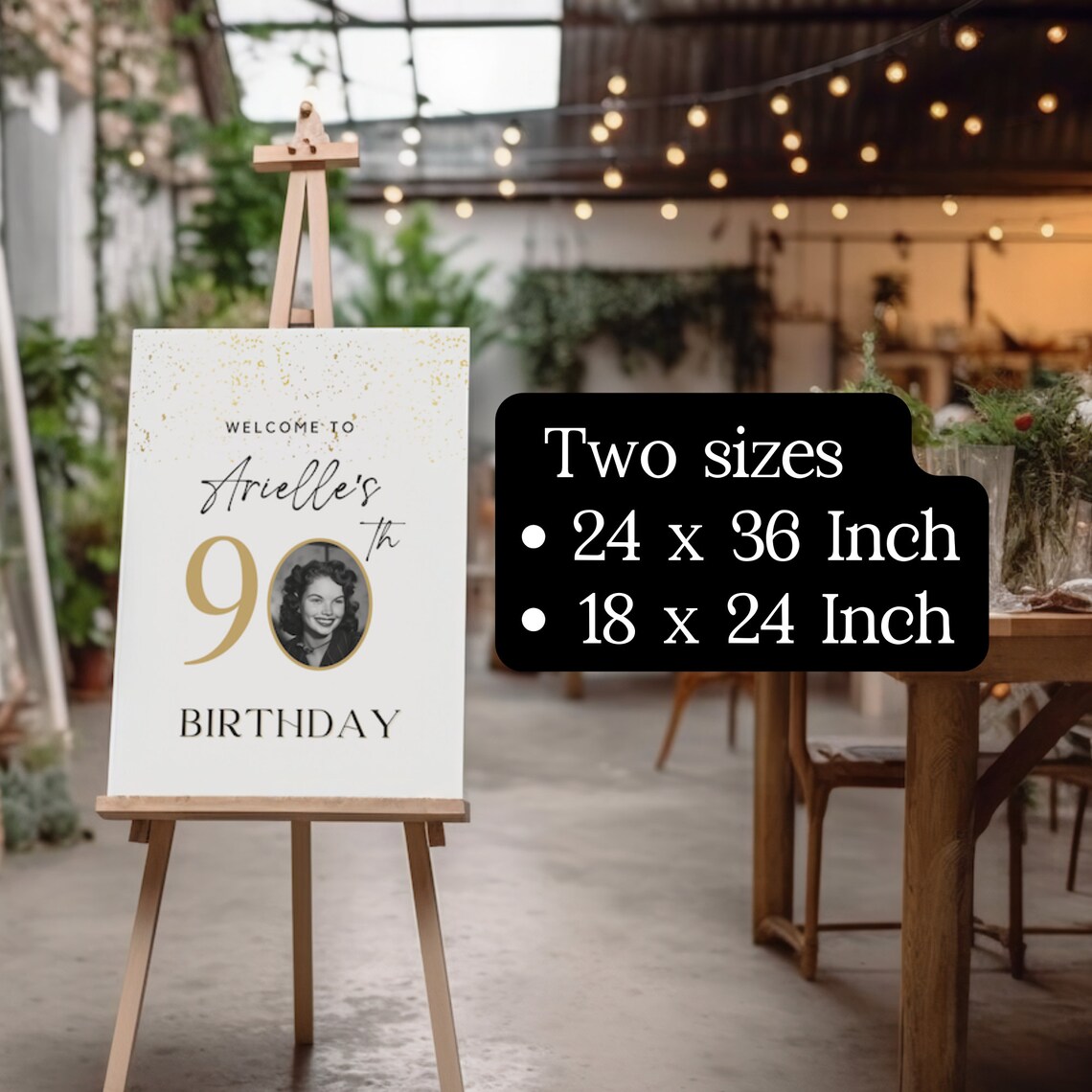 90th Birthday Welcome Sign 90th Welcome Sign Turning 90 90th Birthday ...