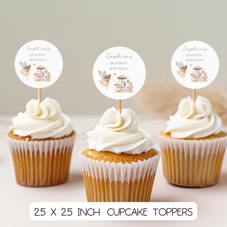 Editable Fairy Birthday Bundle Print at Home Fairy Party Bundle ...