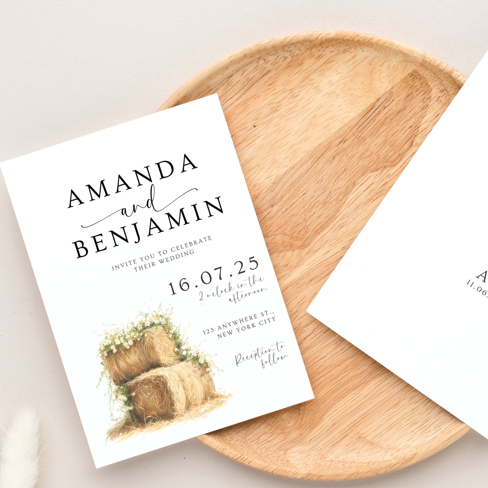 Country Wedding Invite Rustic Country Wedding Invitation Rustic Farm ...