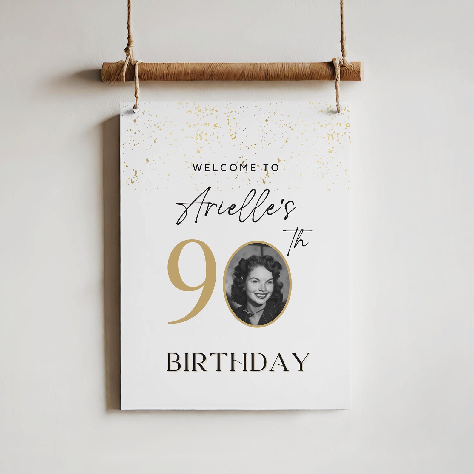 90th Birthday Welcome Sign 90th Welcome Sign Turning 90 90th Birthday ...