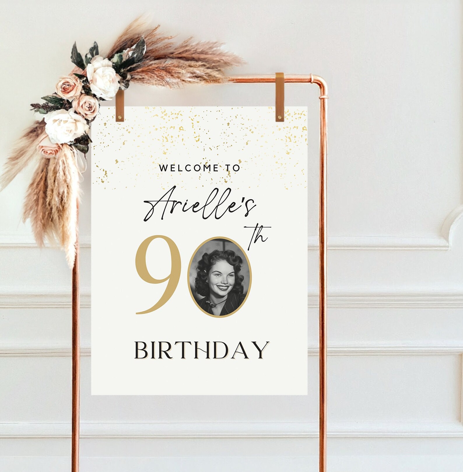 90th Birthday Welcome Sign 90th Welcome Sign Turning 90 90th Birthday ...