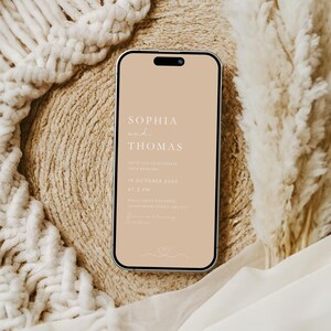 Beige Wedding Invitation Template Mocha Wedding Invitation Suite ...