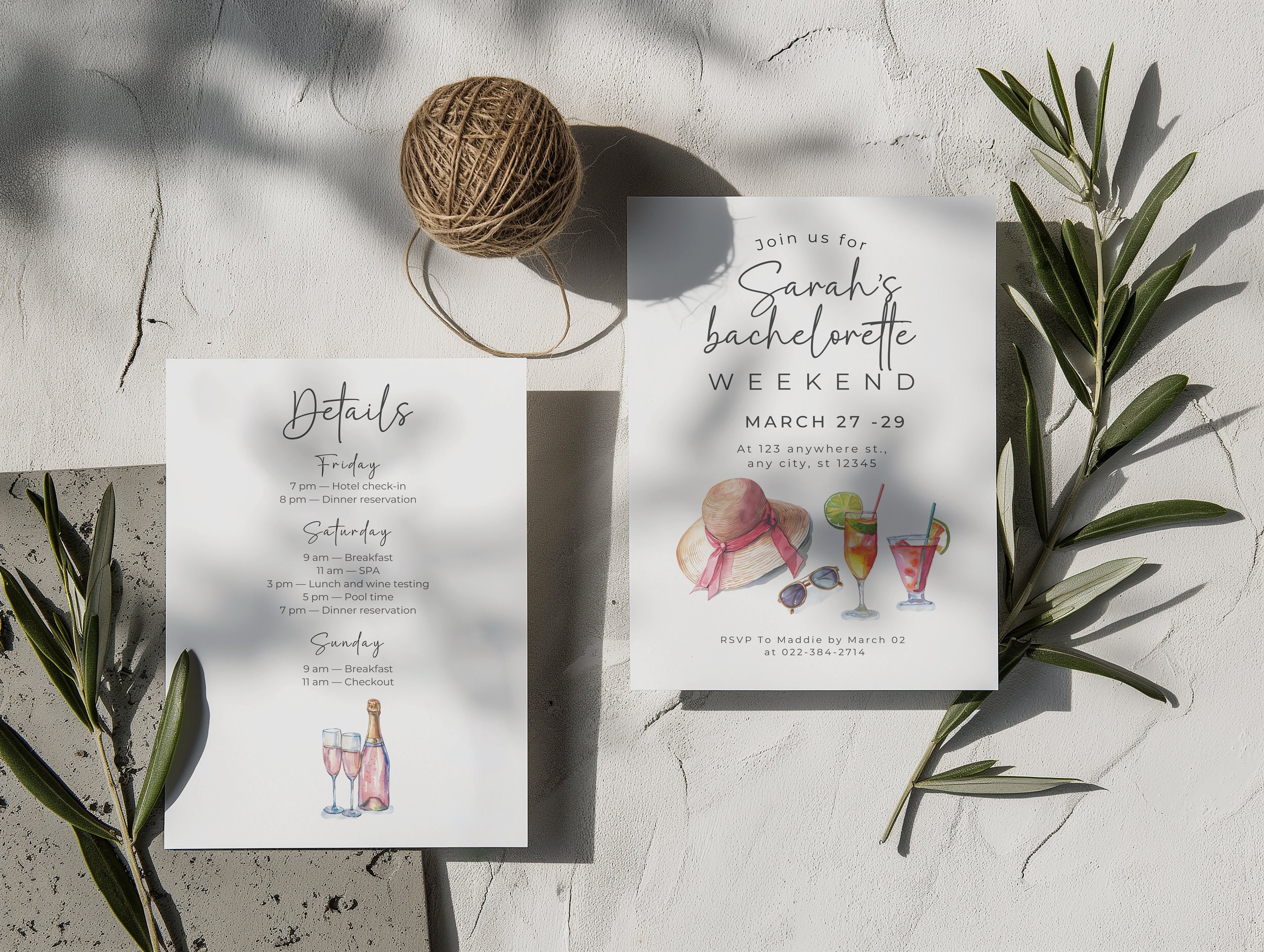 Bachelorette Weekend Invitation Bachelorette Party Invitation Printable ...