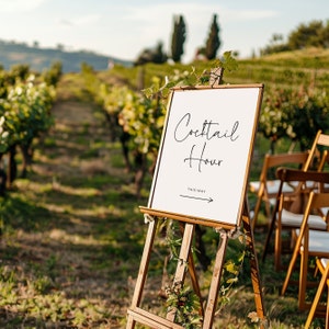 Cocktail Hour Sign Editable Cocktail Sign Template Cocktail Bar ...