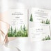 Forest Wedding Invitation Forest Invitation Woodland Wedding Green ...