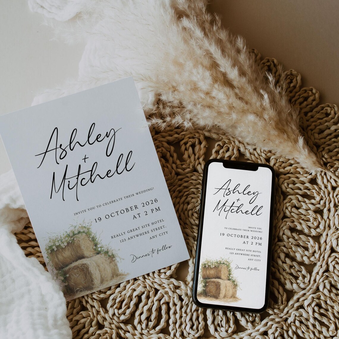 Country Wedding Invite Rustic Country Wedding Invitation Rustic Farm ...