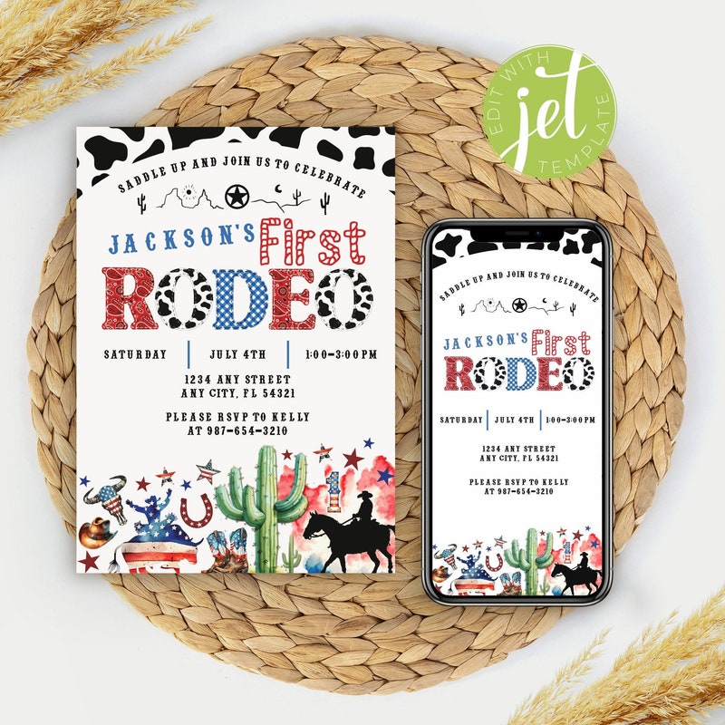 Rodeo Party Invitation - Etsy