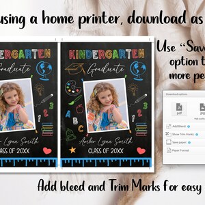 EDITABLE Kindergarten Graduation Announcement, Graduate Invitation ...