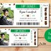 EDITABLE Football Graduation Photo Ticket Invitation Template, High ...