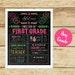 EDITABLE Floral Rose First or Last Day of School Sign Template, Girl ...