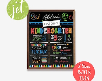 EDITABLE Floral Rose First or Last Day of School Sign Template, Girl ...