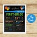 EDITABLE Sports First Day of School Sign Template, Boy Back to School ...