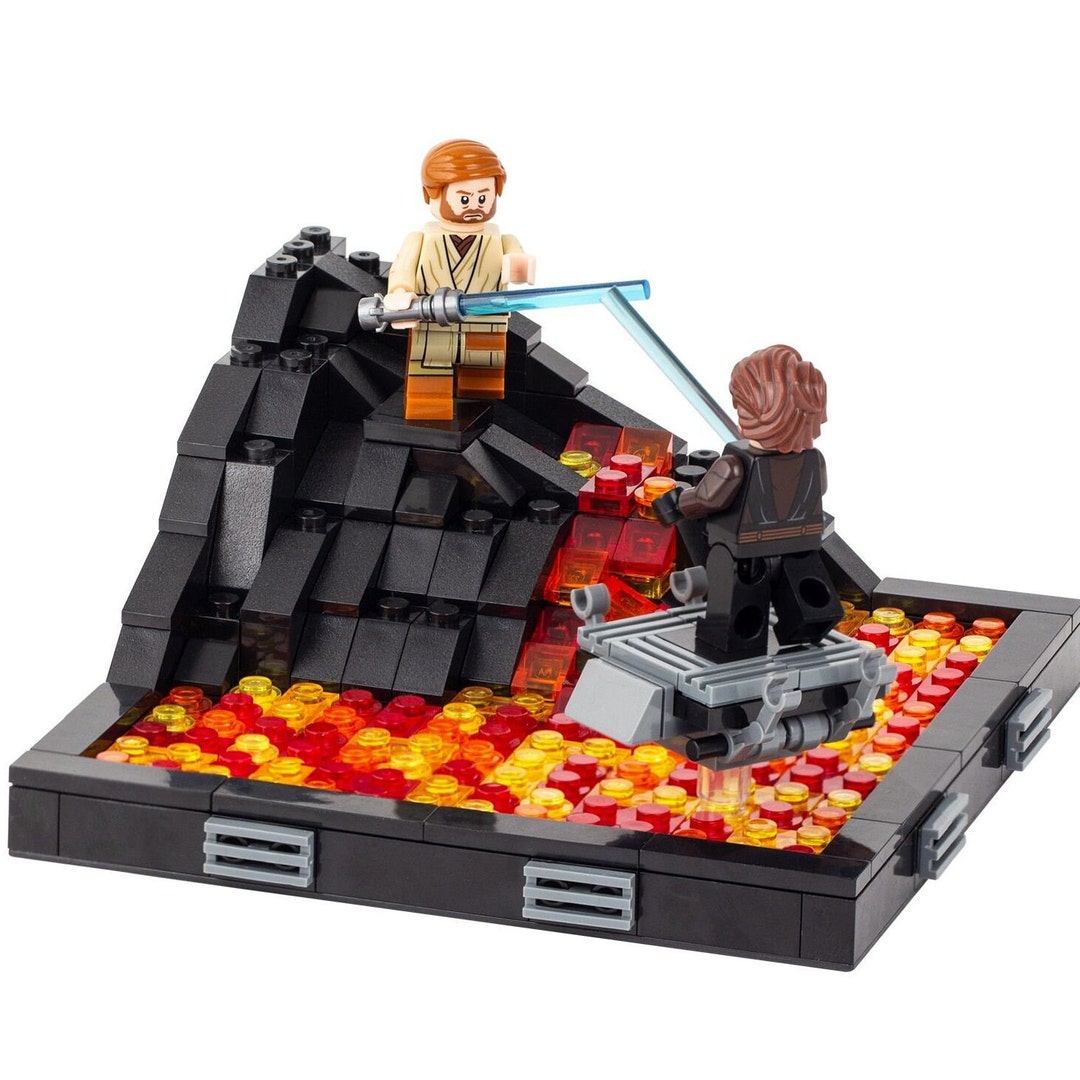 Duel on Mustafar Building Kit Star Wars Obiwan Kenobi Vs Anakin ...