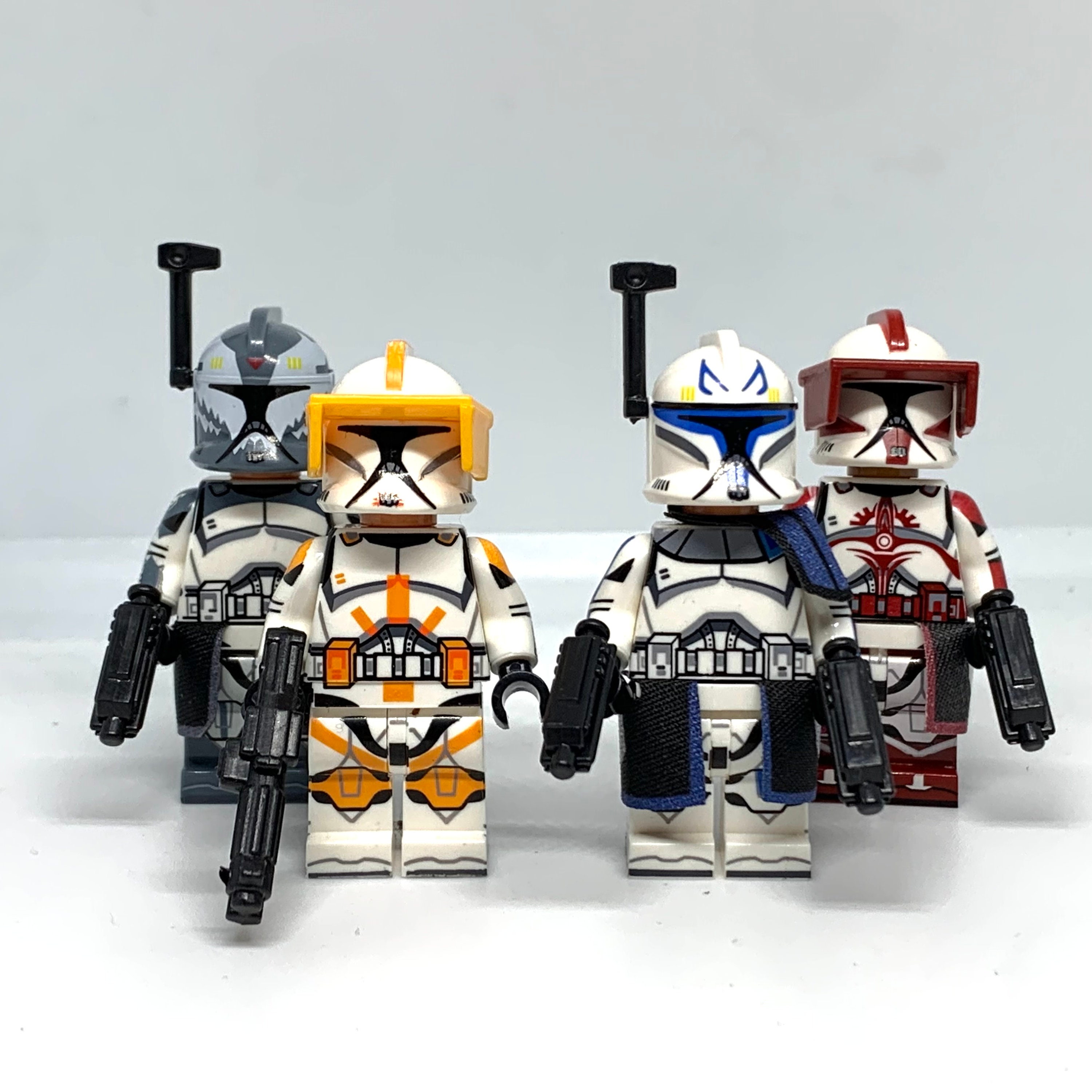 4x Phase 1 Clone Commander Minifigures Star Wars Captain Rex - Etsy ...