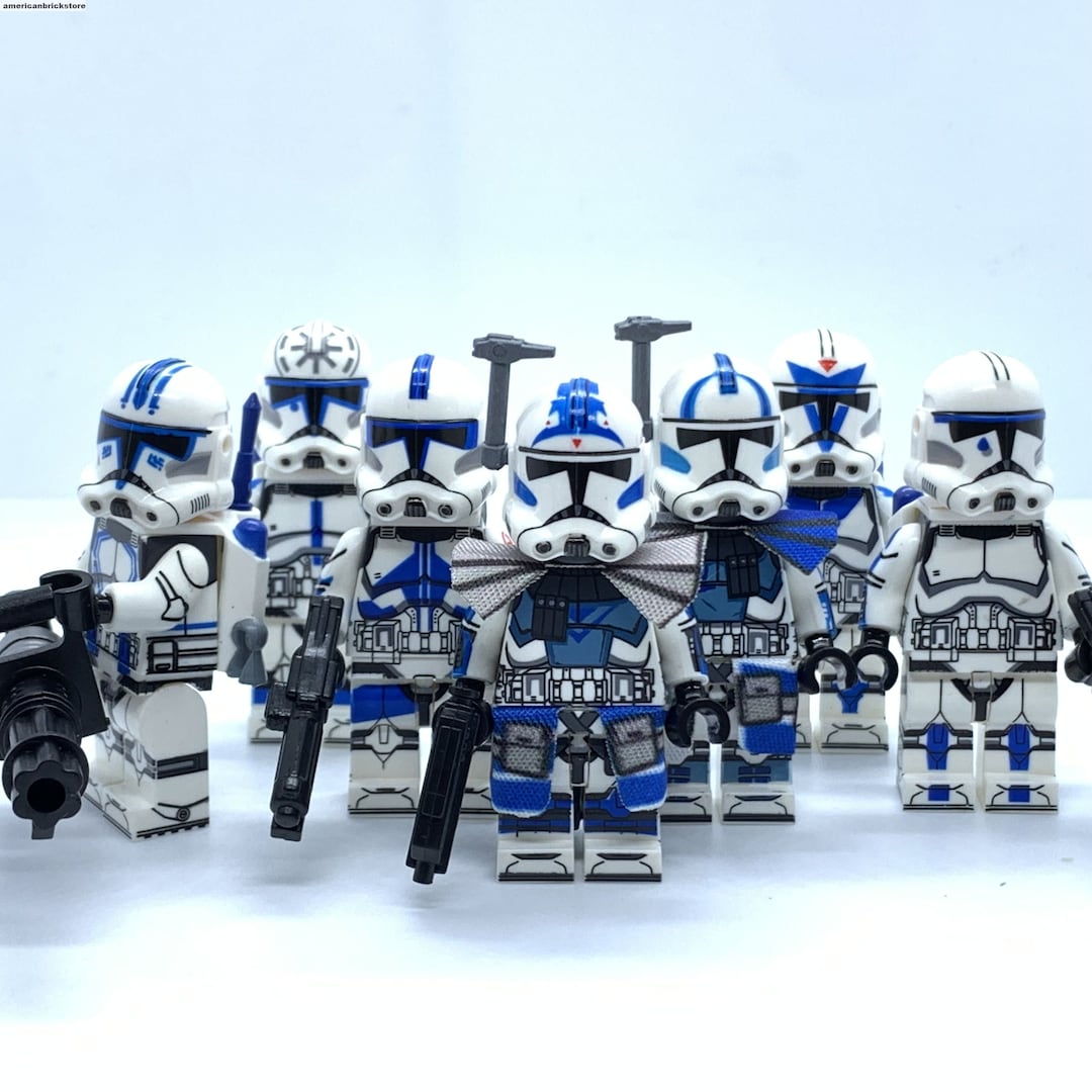 Buy 501st ARC Trooper Minifigures Star Wars Clone Troopers Fives Echo ...