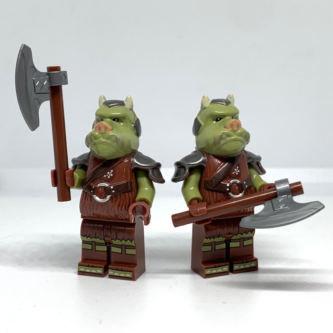 2 Gamorrean Guard Minifigures Star Wars Jabba's Palace - Etsy