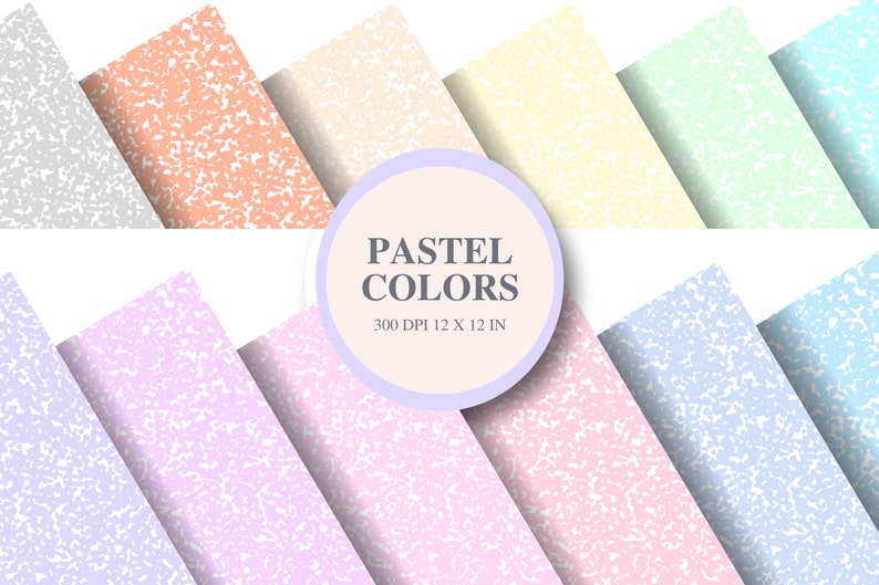 Composition Book Cover Digital Paper Composition Notebook Digital Paper ...