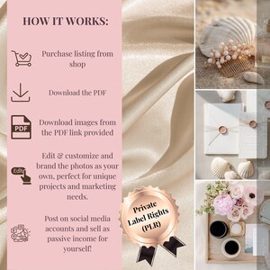 Soft Union–50 Neutral Wedding Flat Lay Stock Image | PLR Digital Download | Beige Cream Wedding ...