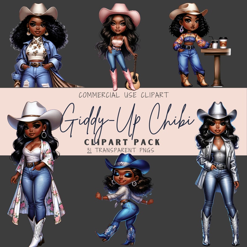 African American Cowgirl Png - Etsy