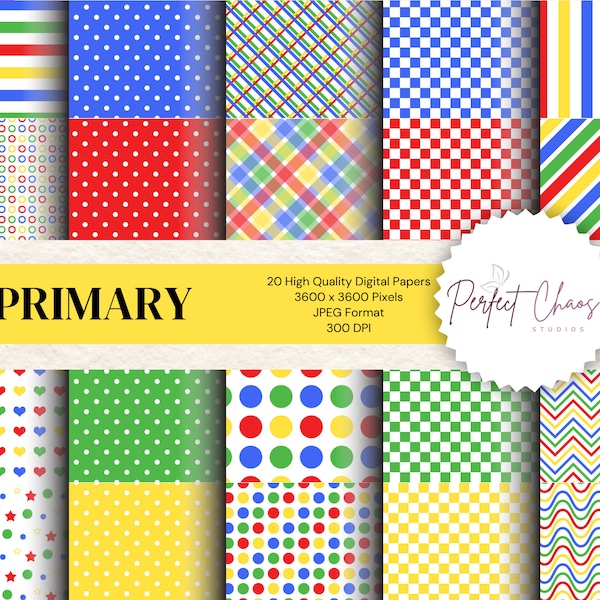 Primary Dots Stripes - Etsy