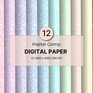 Composition Book Cover Digital Paper Composition Notebook Digital Paper ...