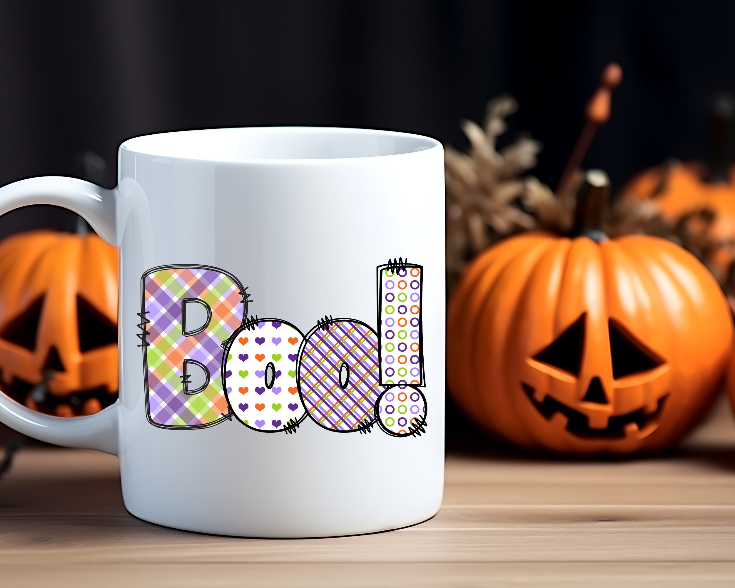 Halloween Doodle Alphabet Bundle, Halloween PNG Letters, Numbers ...