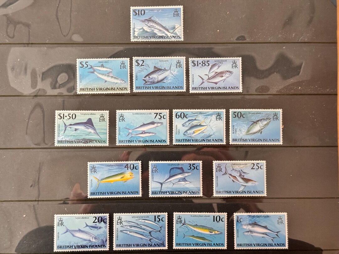 British Virgin Island- Fish/marine Life Stamps MNH - Etsy