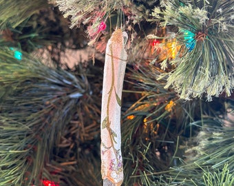 Homemade Ornament Ethically Sourced Deer Bone & Crystal - Etsy