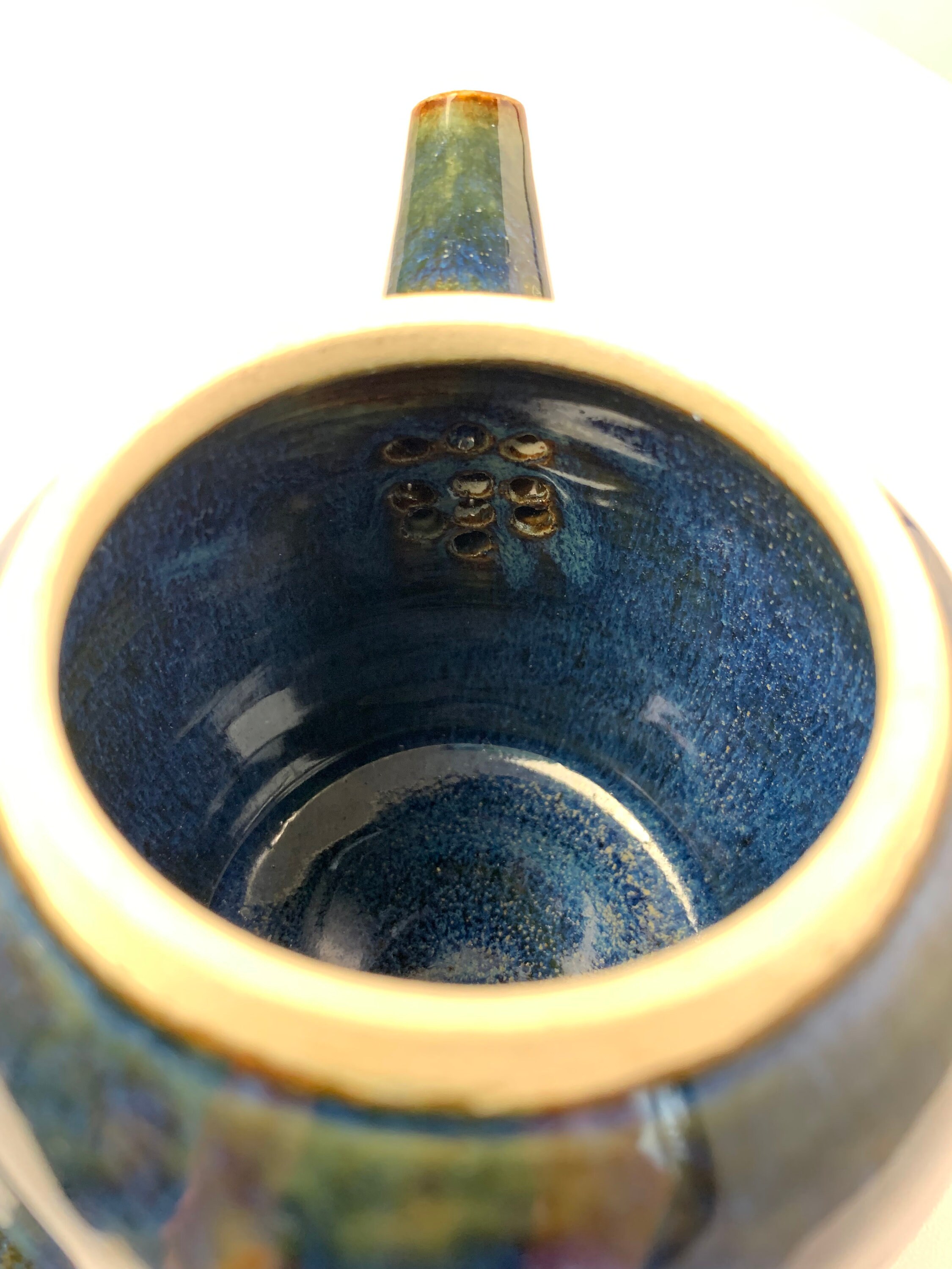 Blue Ceramic Teapot With Lid, Ceramic Teapot, Blue Teapot, Teapot With ...