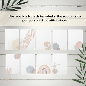 Boho Affirmations Cards Printable Affirmation Deck Positive - Etsy